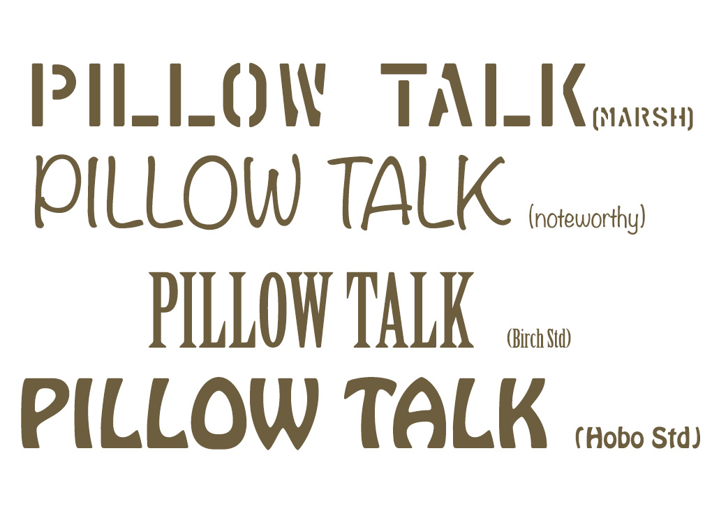 Pillow Talk – Art Dep Assist, Set Dec – In the Art-department